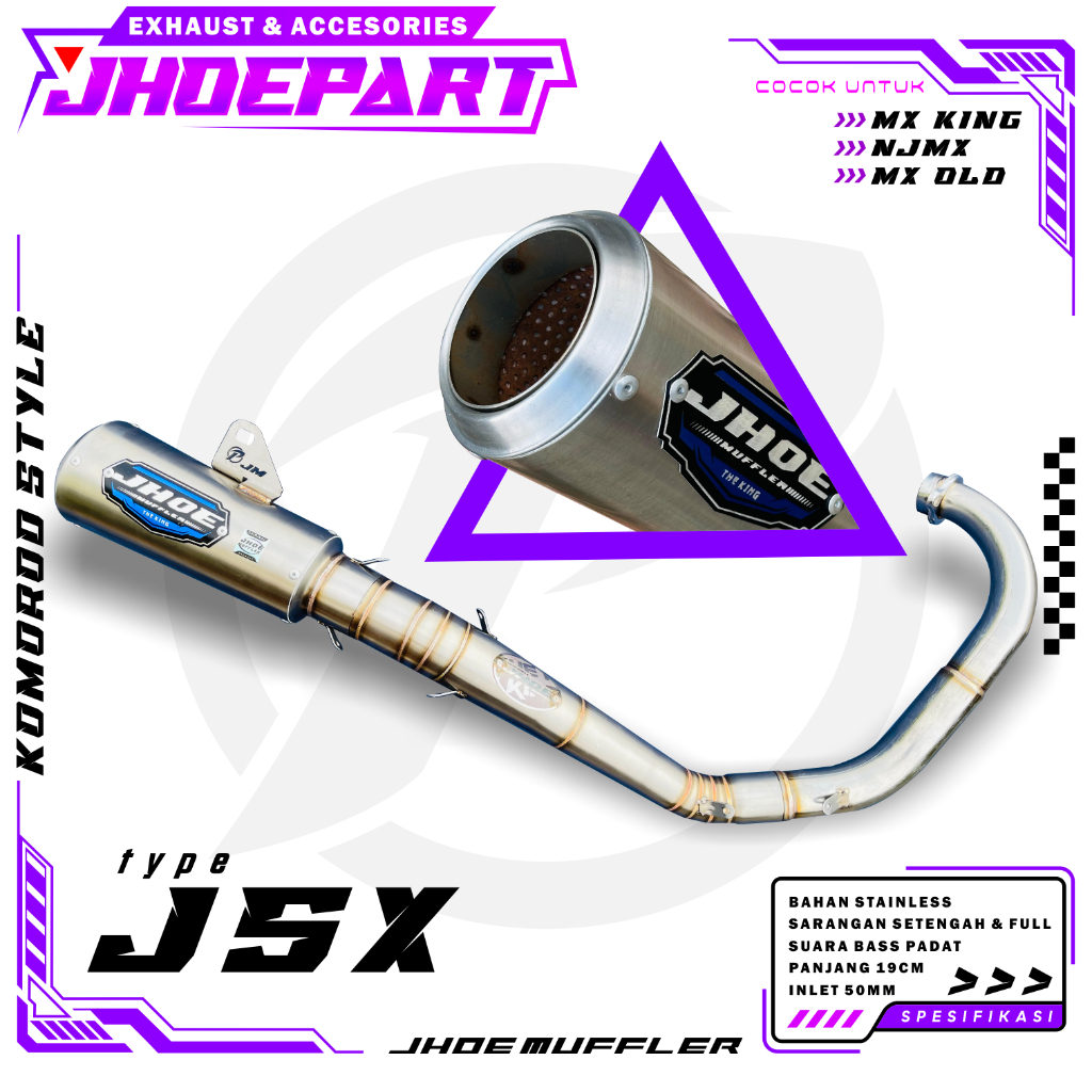 Jual Knalpot Racing Y15 MX KING MX NEW MX OLD type JSX Original Jhoe Muffler model Roadrace ...