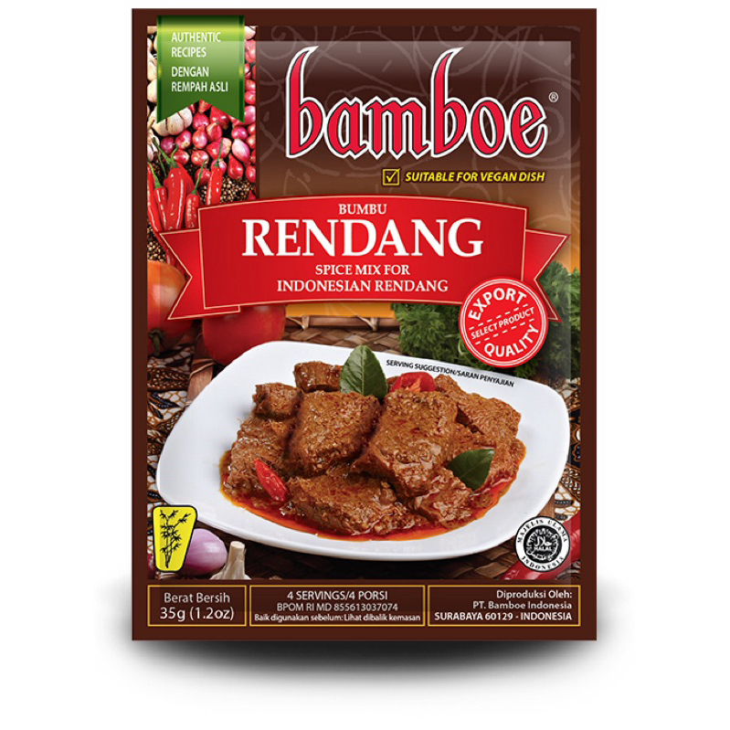 Jual Bamboe Rendang Bumbu masak instant | Shopee Indonesia