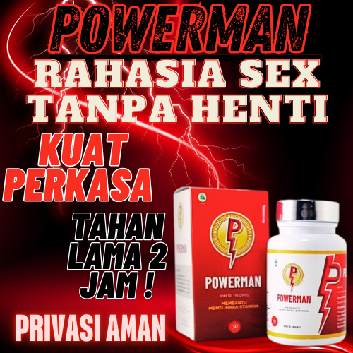 Jual POWERMAN OBAT KUAT PRIA TAHAN LAMA PENAMBAH STAMINA PRIA KUAT ORIGINAL BPOM | Shopee Indonesia