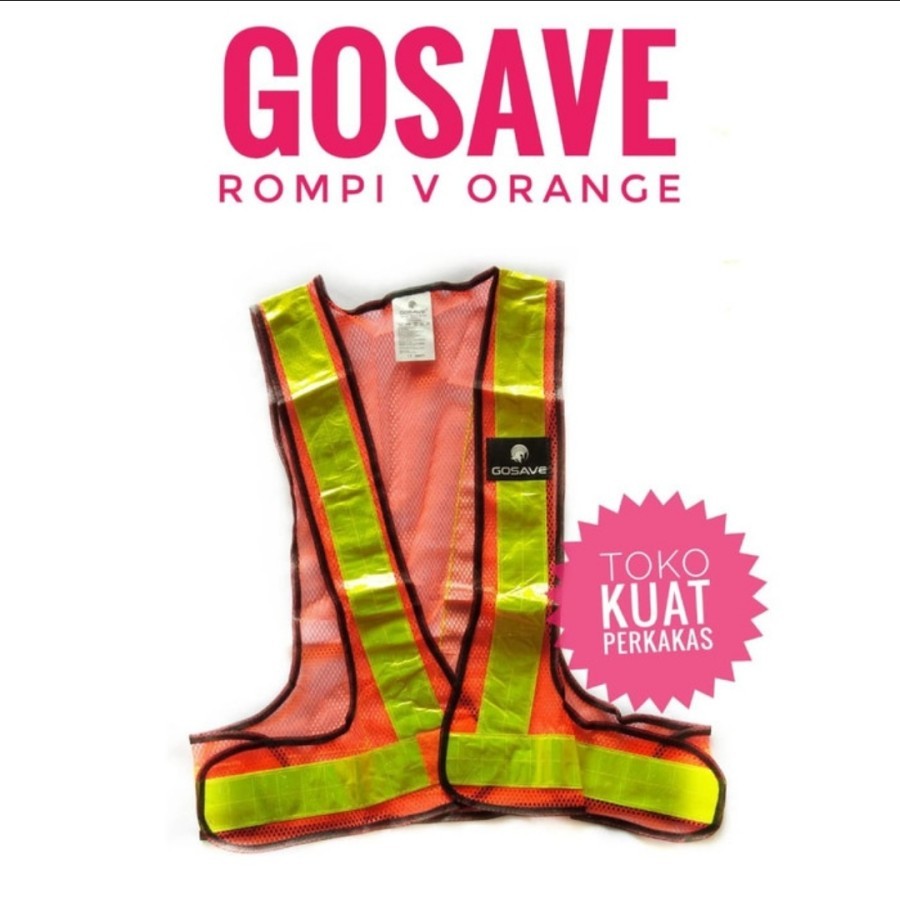 Jual GOSAVE Rompi V Orange | Shopee Indonesia