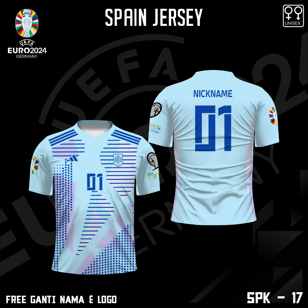 Jual Jersey football kaos kiper bola timnas spanyol baju piala eropa ...