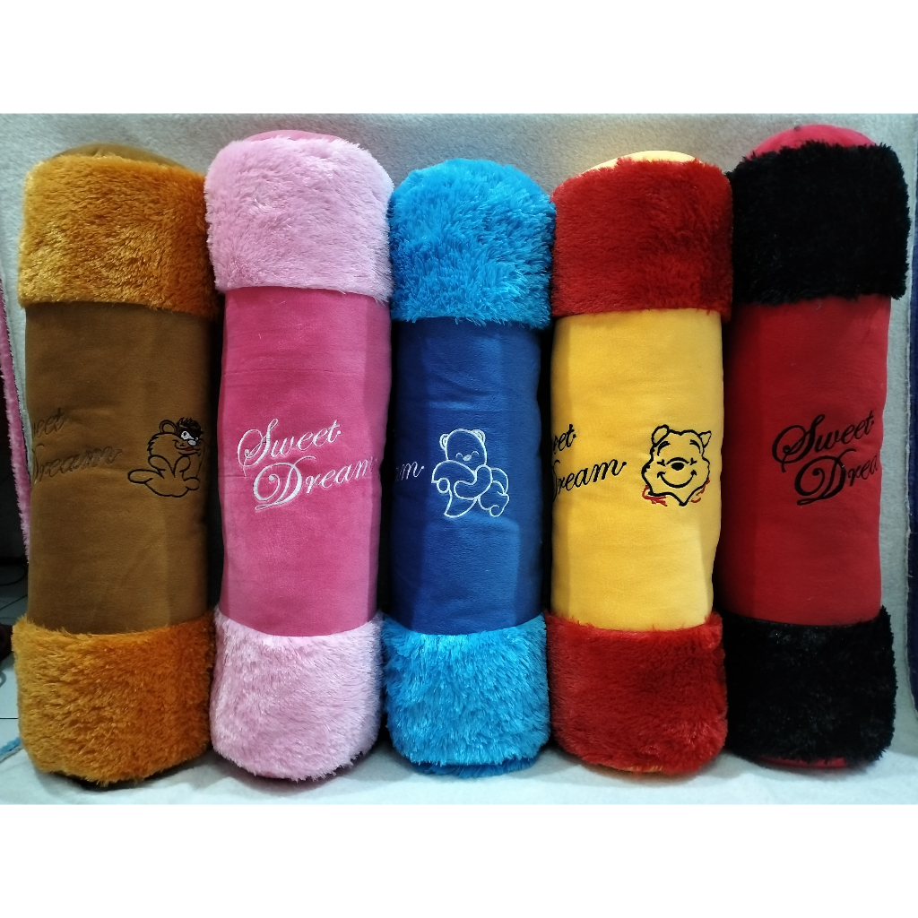 Jual Dreamtoys96 Guling Karakter Hello Kitty Pooh Sweet Dream Bordir ...