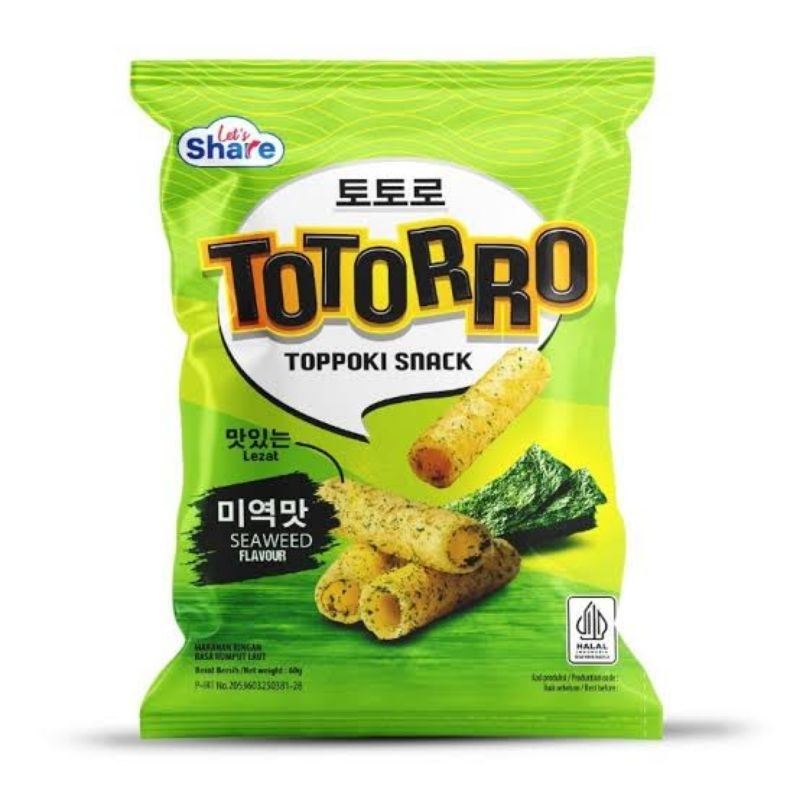 Jual Snack TOTORRO Toppoki 60gr let's Share | Shopee Indonesia