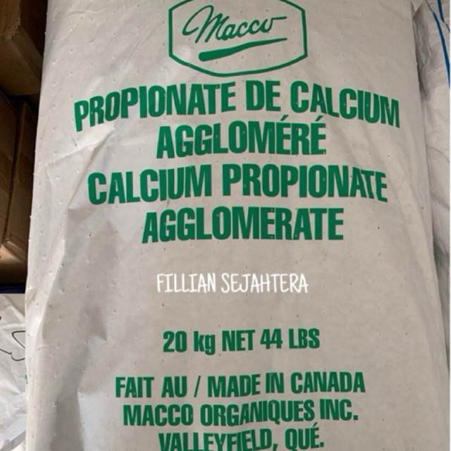 Jual Calcium Propionate Macco 1 KG / Kalsium Propionat Macco Ex. Kanada ...