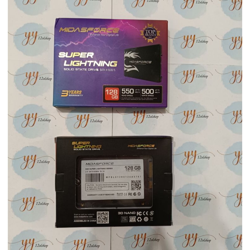 Jual SSD MIDASFORCE SUPER LIGHTNING SATA 128GB | Shopee Indonesia