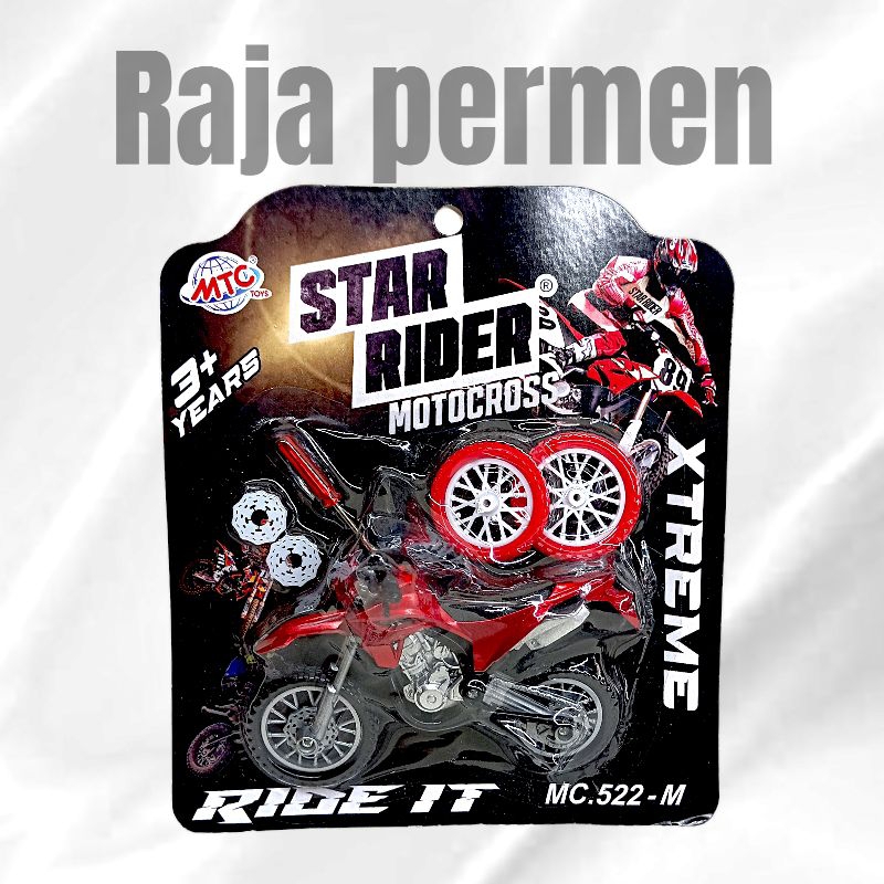 Jual Mainan Anak Motor Trail Metalic 522 / Motor Trail 1 Set Lengkap ...