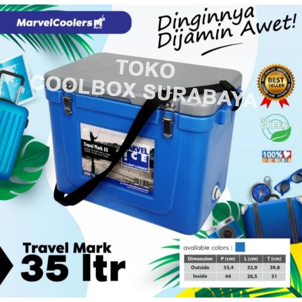 Jual Cooler Box Marvel Travel Mark 35L | Shopee Indonesia