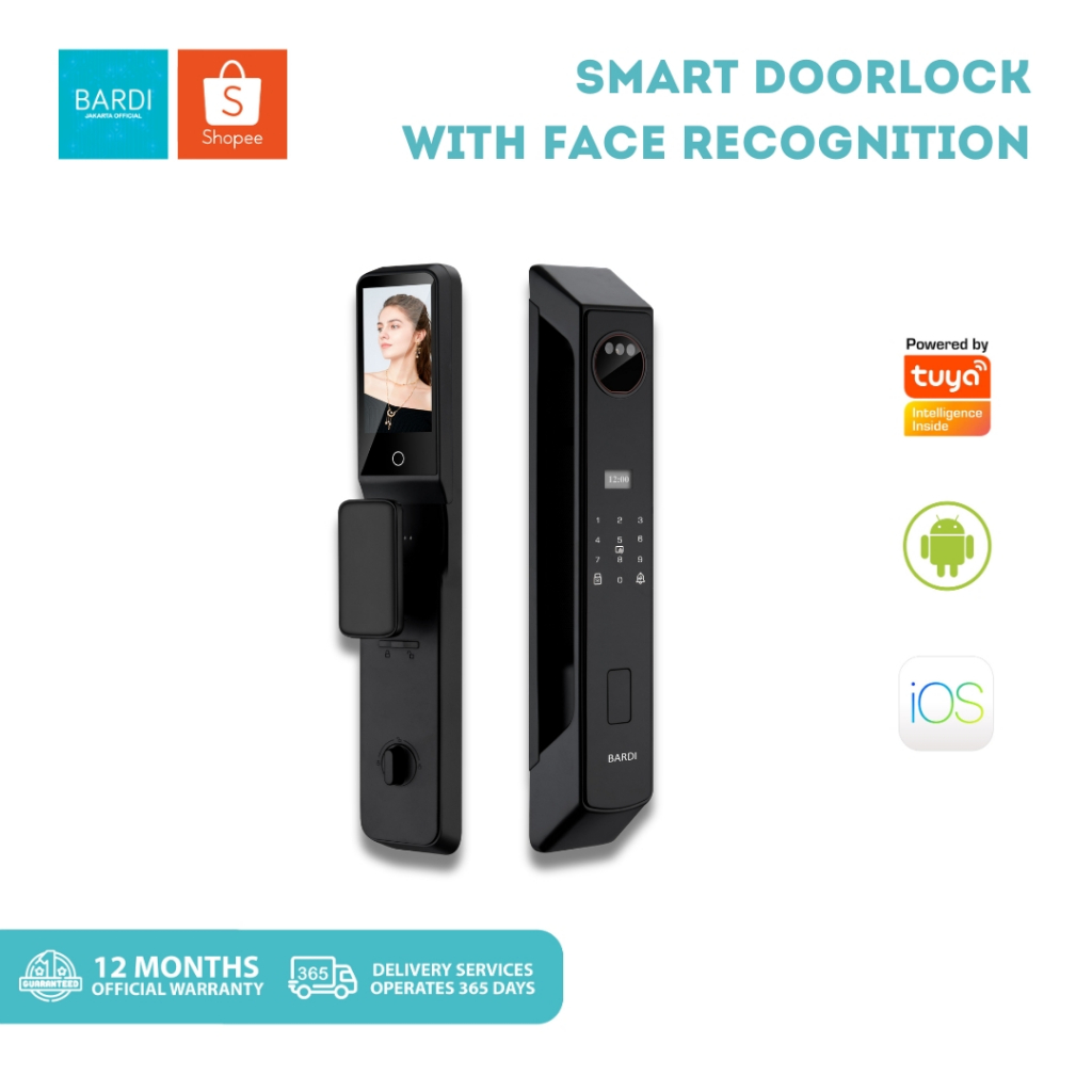Jual BARDI Smart Door Lock with Palm Recognition | Shopee Indonesia