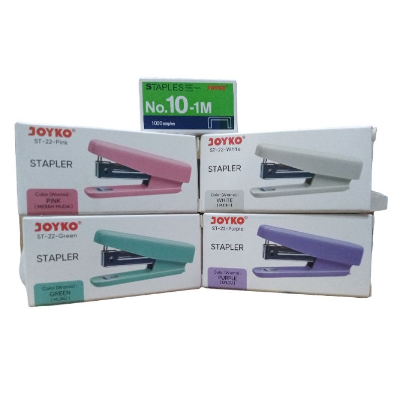 Jual Stapler Stepler Jepretan Joyko dan Isi Staples ST-22 | Shopee ...