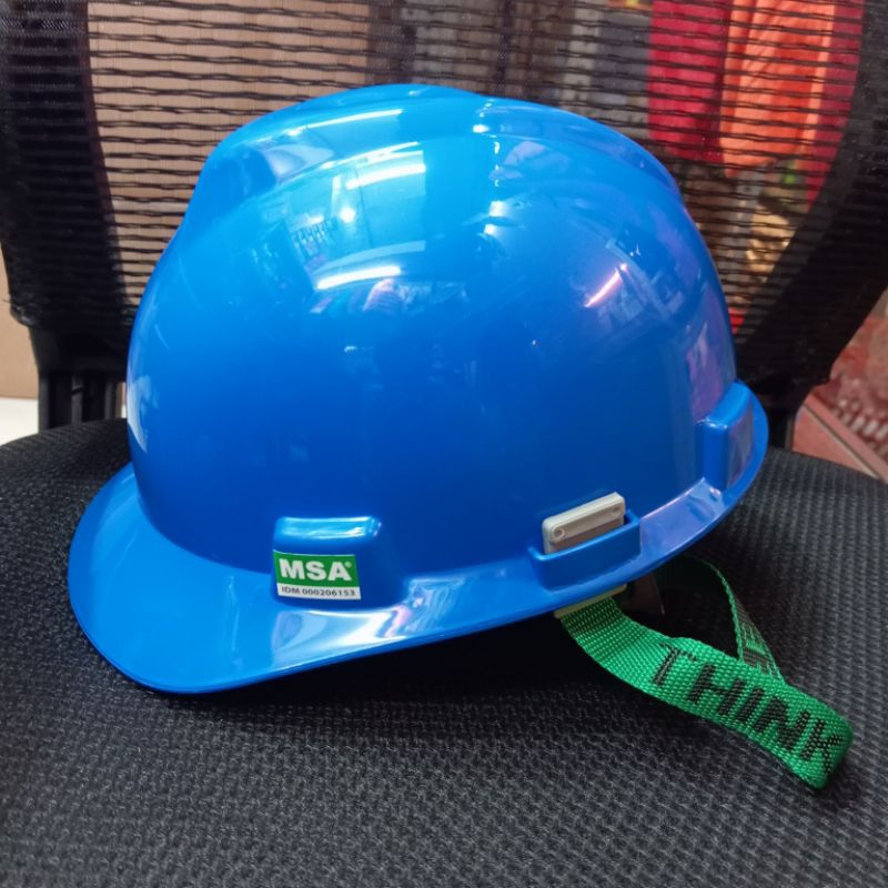 Jual Helm Safety MSA Full Set / Helm Kerja Proyek Warna Biru - SNI ...