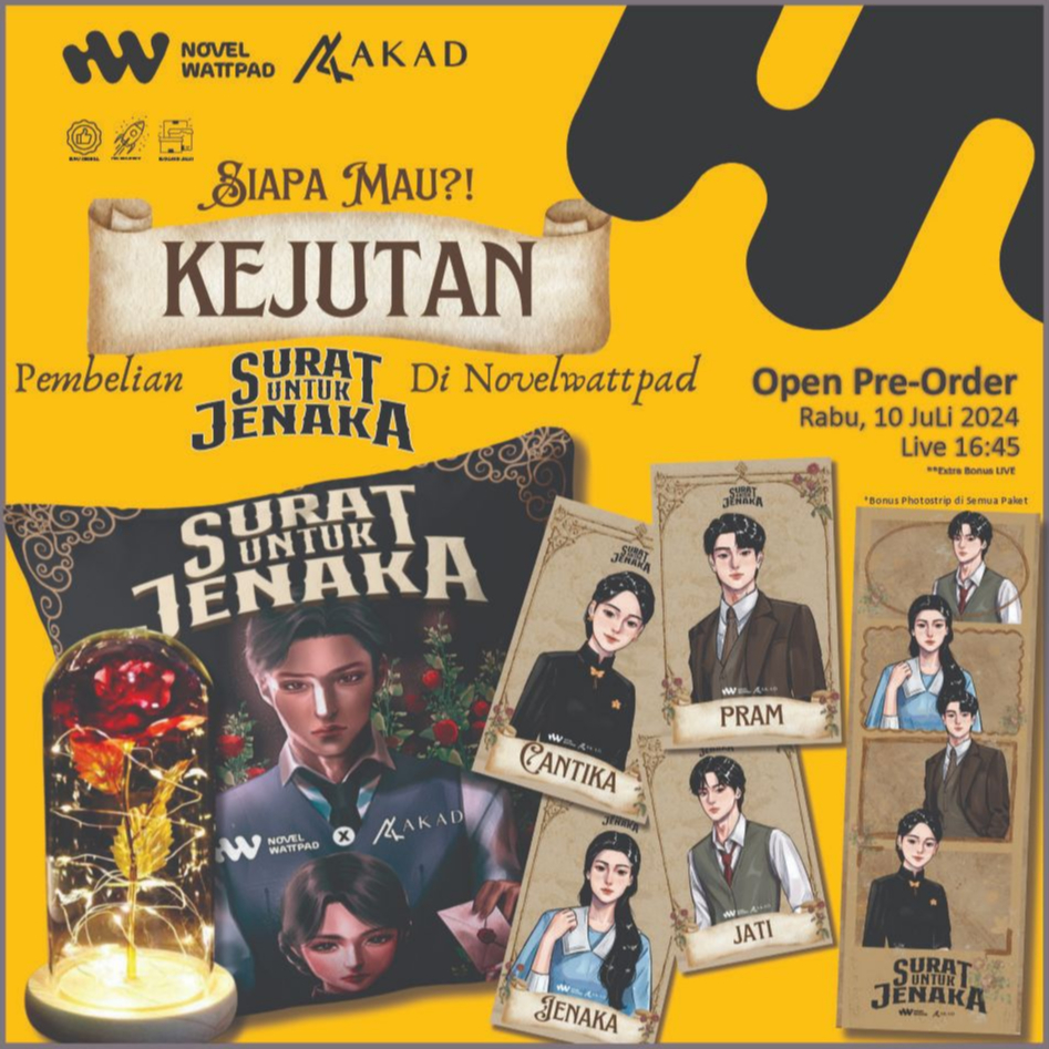 Jual Novel Surat Untuk Jenaka + Gisella Rahman Gigrey Penerbit Akad ...