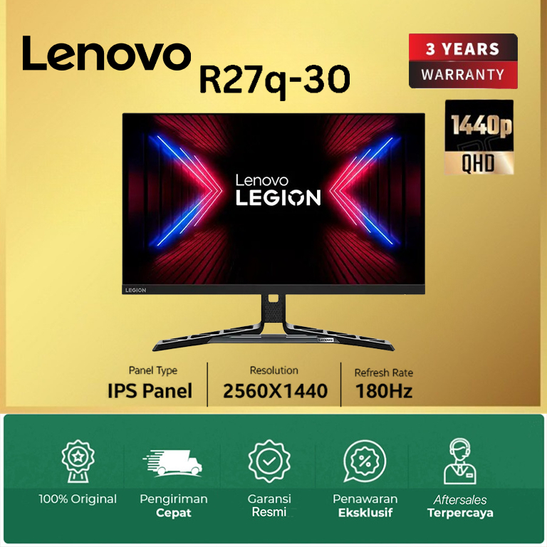 Jual Monitor LED Lenovo Legion R27q-30 Gaming - QHD 180Hz 27" Inch ...
