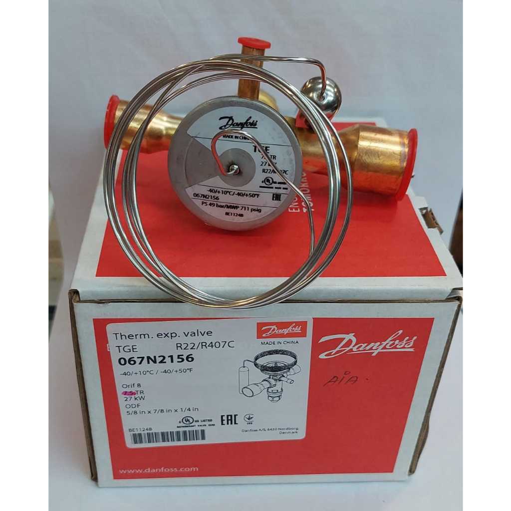 Jual Expansi Valve TGE/TGEX 7,5 TR DANFOSS for R22/R407c, 067N2156 | Shopee Indonesia
