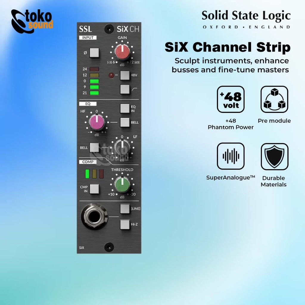 Jual Solid State Logic SSL SiX Channel 500 Series Channel Strip ...