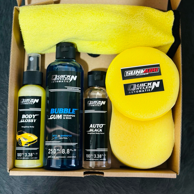 Jual PAKET CUCI MOTOR LENGKAP by QUICK NCLEAN Sabun Cuci Motor ...