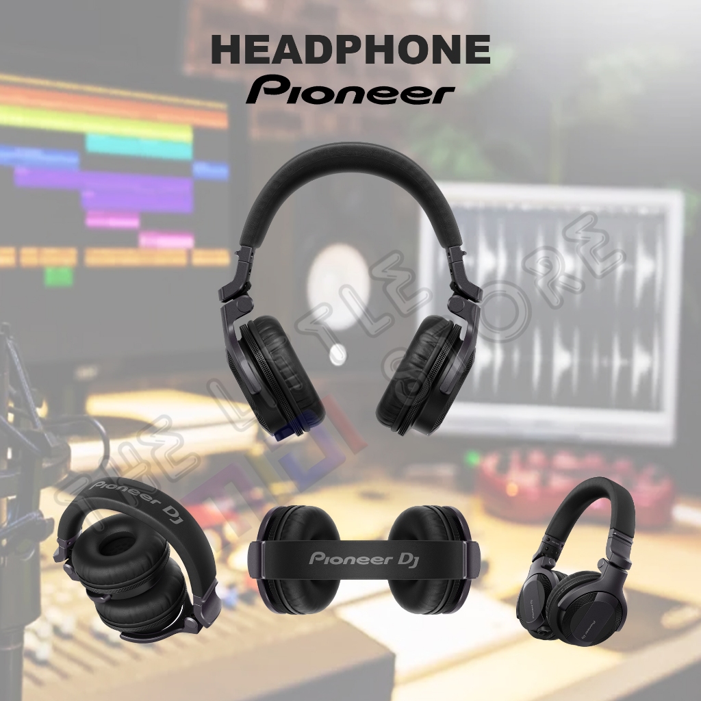 Jual Pioneer DJ HDJ-CUE1BT-Black Headphone CUE1BT CUE-1BT Original ...