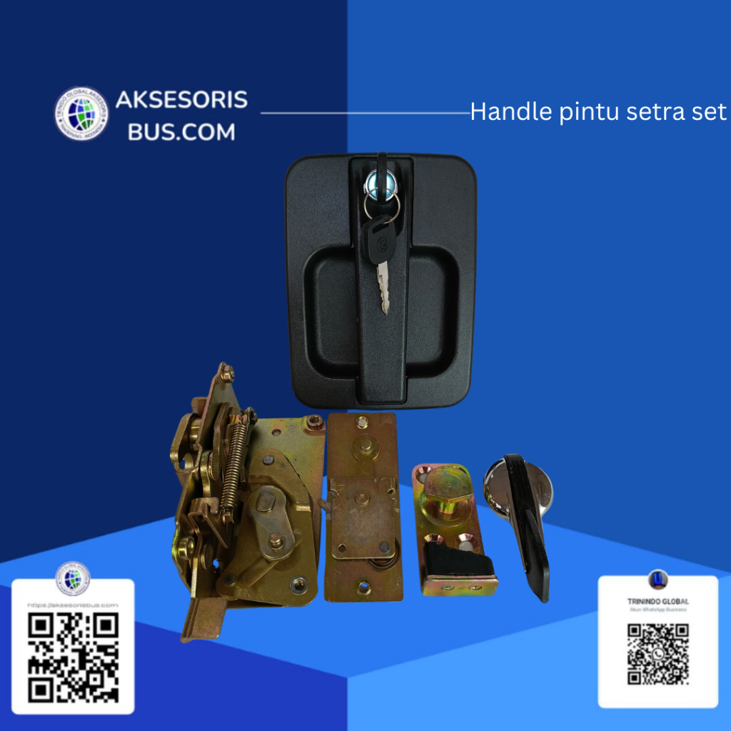 Jual Handle Pintu Bus Set universal beserta doorlock | Shopee Indonesia