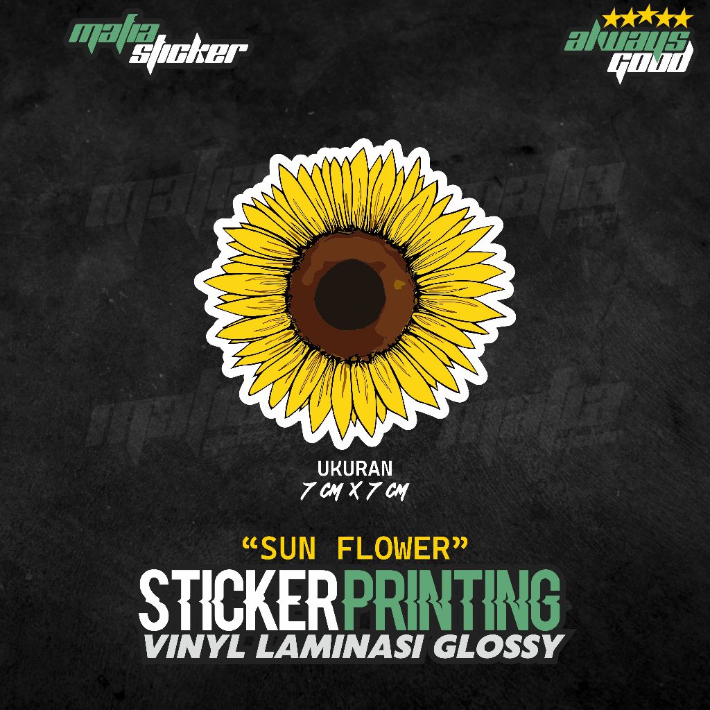 Jual STICKER/STIKER PRINT CUT SUNFLOWER BUNGA MATAHARI ESTETIK | Shopee ...