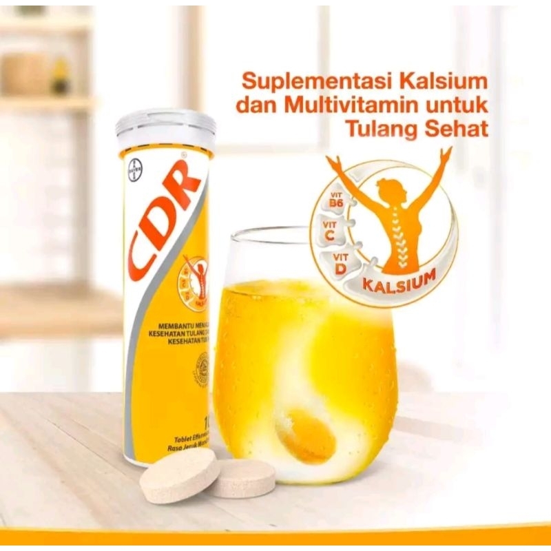Jual CDR Suplemen Kalsium Rasa Jeruk 10 Tablet | Shopee Indonesia
