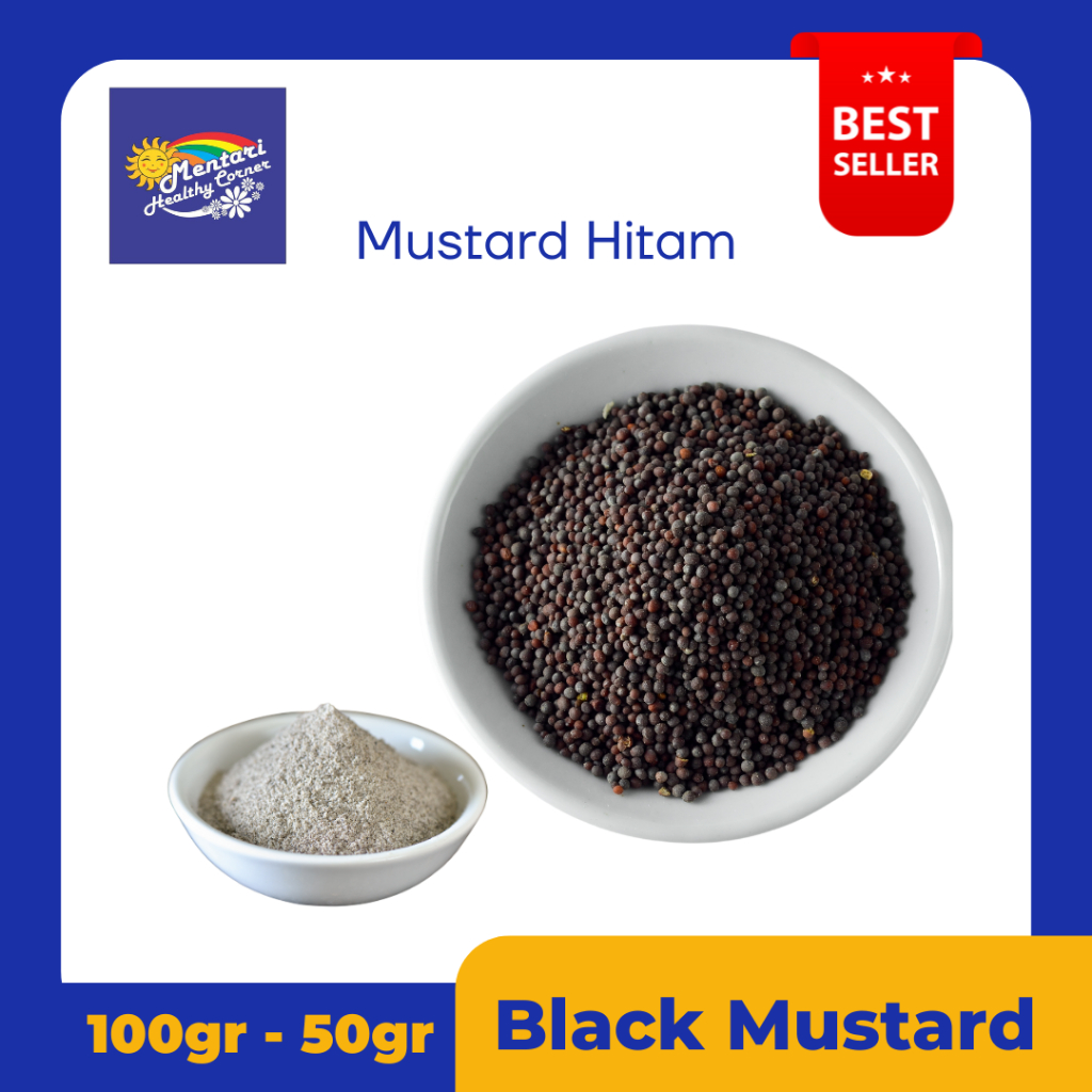Jual Black Mustard (100gr - 50gr) / Mustard Hitam, Biji Sawi Hitam ...