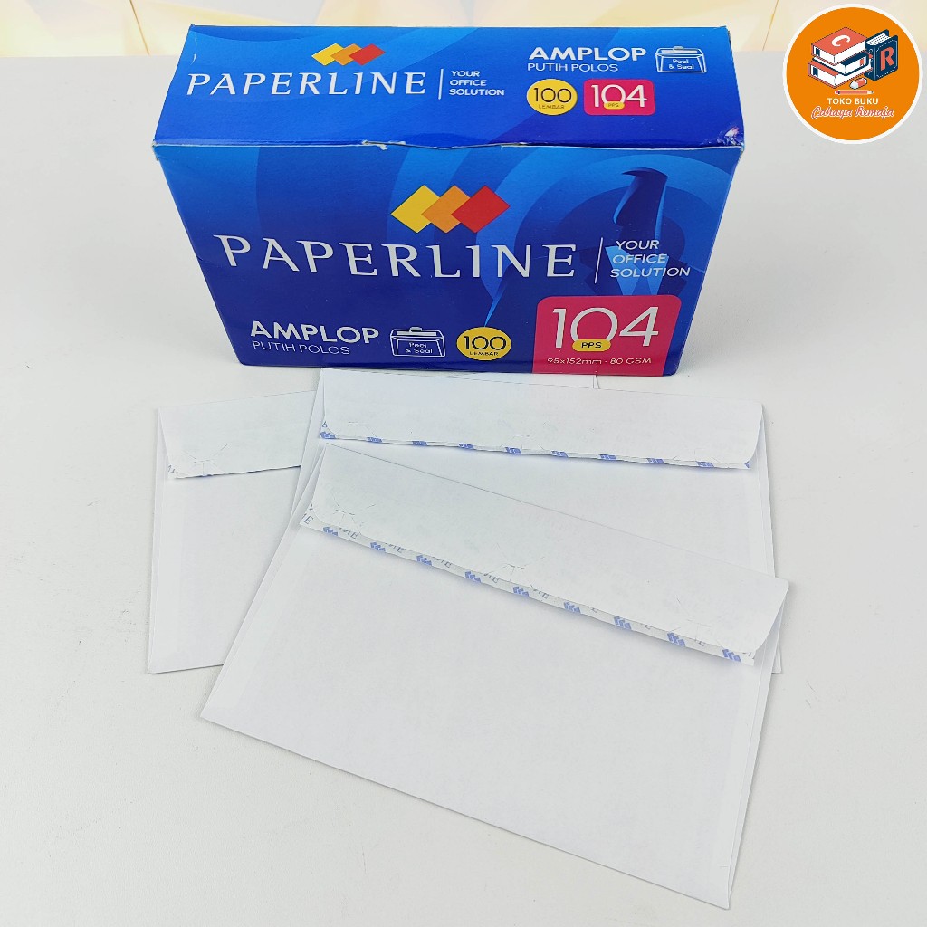 Jual Amplop Putih Paperline 104 PPS 1 PAK ISI 50/100 Lembar amplop Undangan | Shopee Indonesia