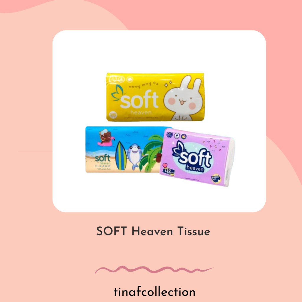 Jual SOFT Heaven Tissue 50 sheets | 120 sheets | 200 Sheets - 2 ply ...