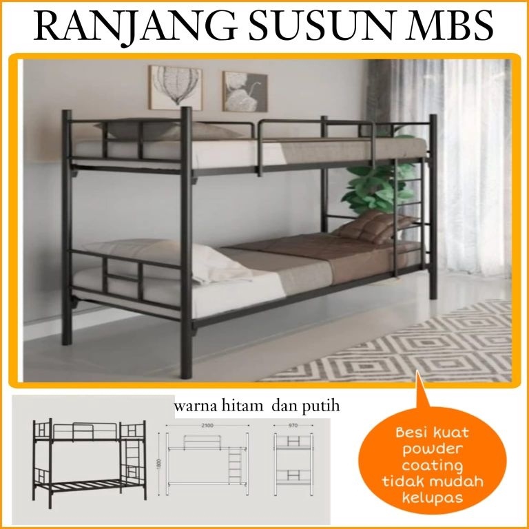 Jual Stok Terbatas Ranjang Susun Mbs Ranjang Tingkat Tempat Tidur Susun