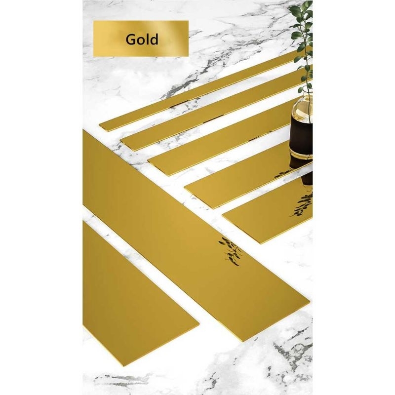 Jual LIST STRIP STAINLESS STEEL MIRROR GOLD 244CM | Shopee Indonesia