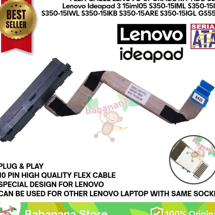 Jual Terjangkau LENOVO IDEAPAD3 LAPTOP 15ARE5 IIL IML HDD SSD KABEL SATA FLEX CABLE 14ADA5 ...