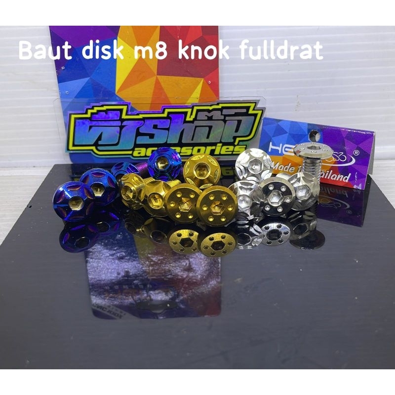 Jual harga satuan baut disk piringan cakram drat 12 probolt disc stainless original heng ...