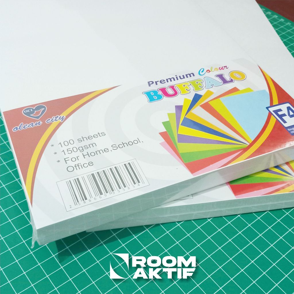 Jual KERTAS BUFFALO FOLIO PREMIUM OLEAN CITY 150 GSM (100 LEMBAR ...