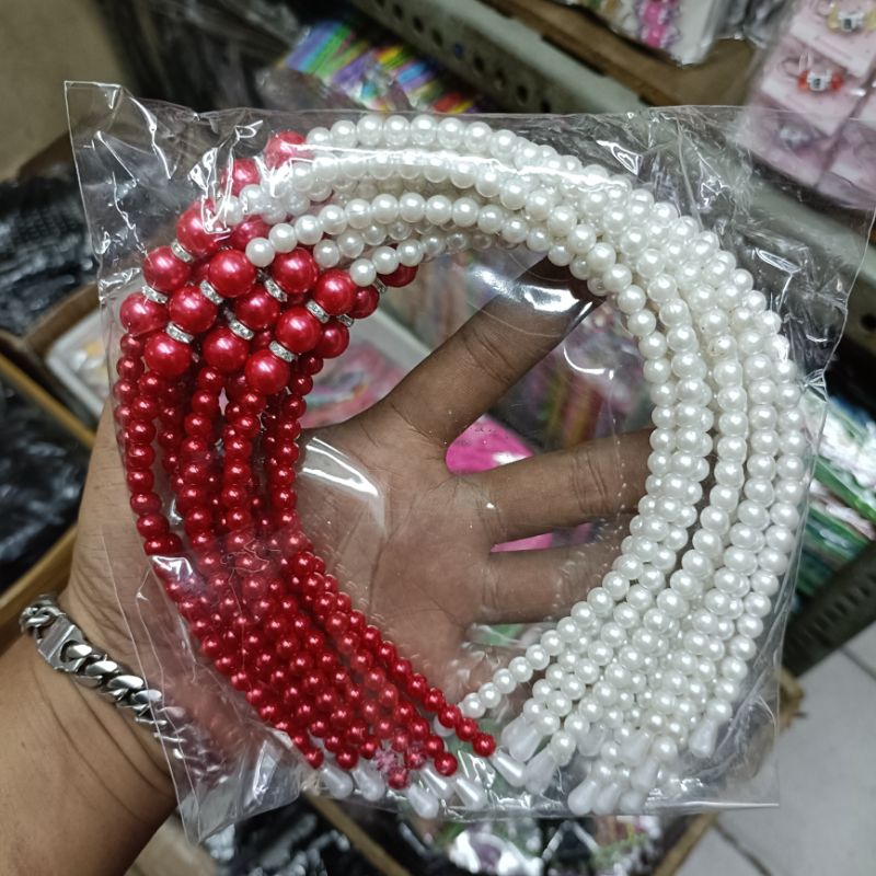 Jual BANDO MUTIARA MERAH PUTIH ISI 12 PCS | Shopee Indonesia