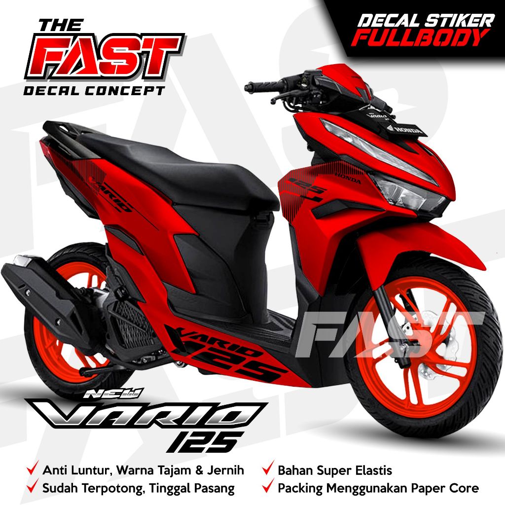 Jual COD Decal Vario 125 New Fullbody 2023 Simple Decal stiker Vario 125 LED/stiker Vario 125 ...