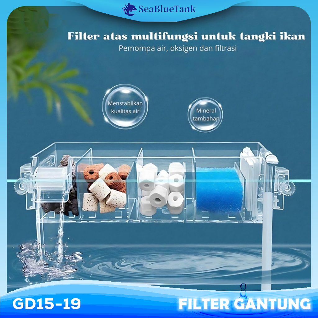 Jual SBT Hanging / GD15 / GD16 / GD17 / GD18 / GD19/ Hang on Filter Aquarium / Filter Gantung ...