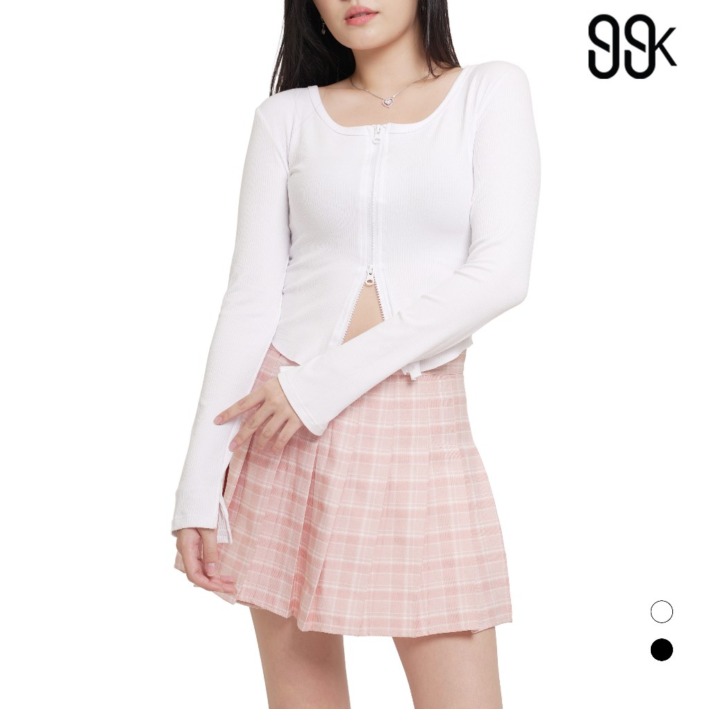 Jual 99kOUTLET Atasan Wanita Double Zipper Knit 2821 (S/M/L) | Shopee ...