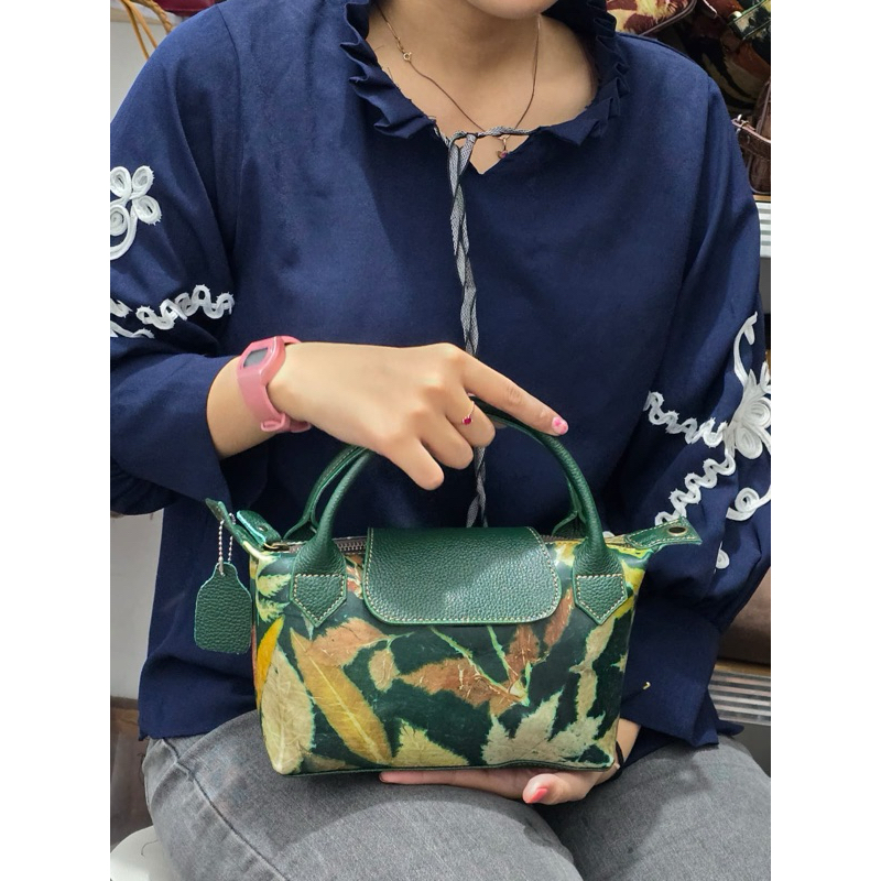 Jual tas lc mini ecoprint kulit asli | Shopee Indonesia
