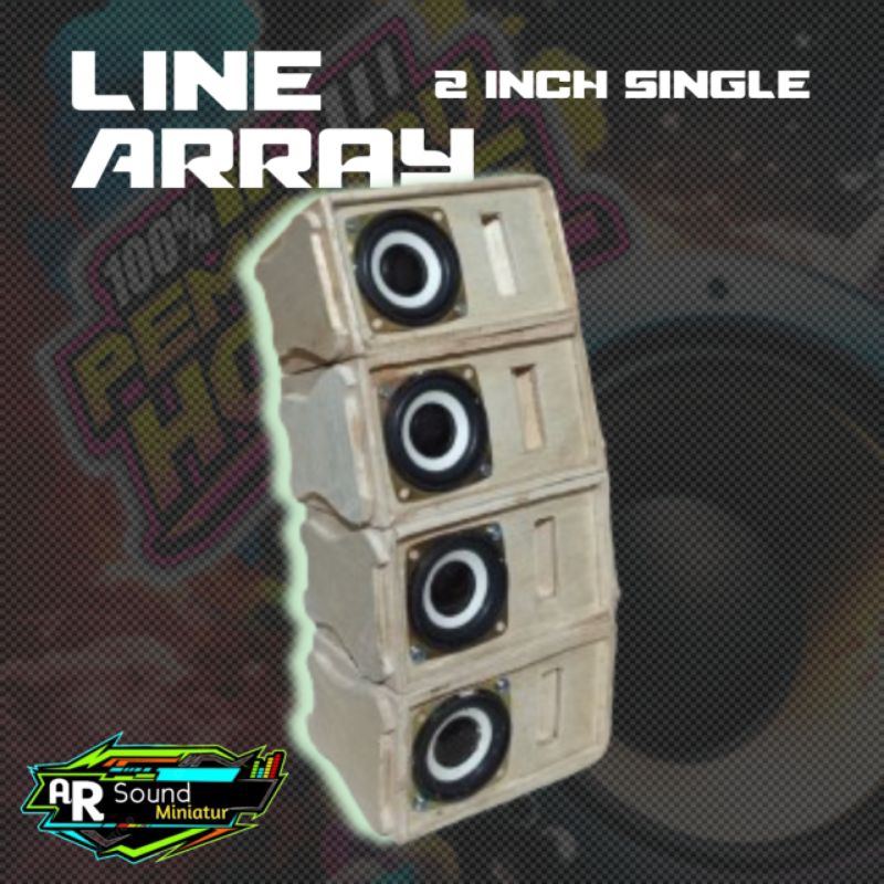 Jual miniatur line array 2 inchi single dan 4 inch single sudah ...