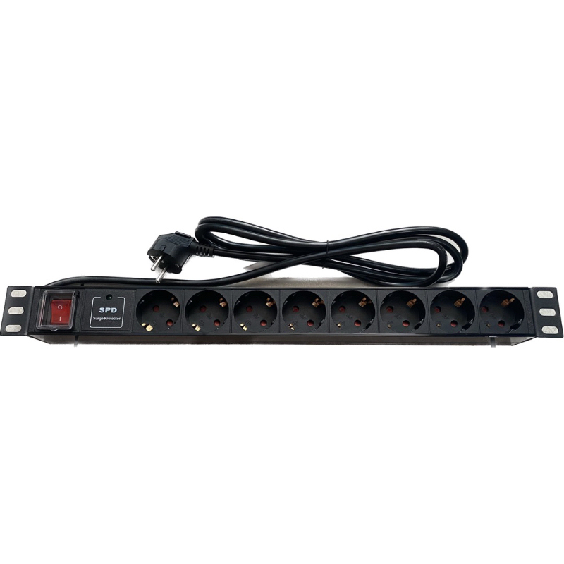 Jual PDU 6 port Rackmounted 19inch 1U power distribusi unit | Shopee ...