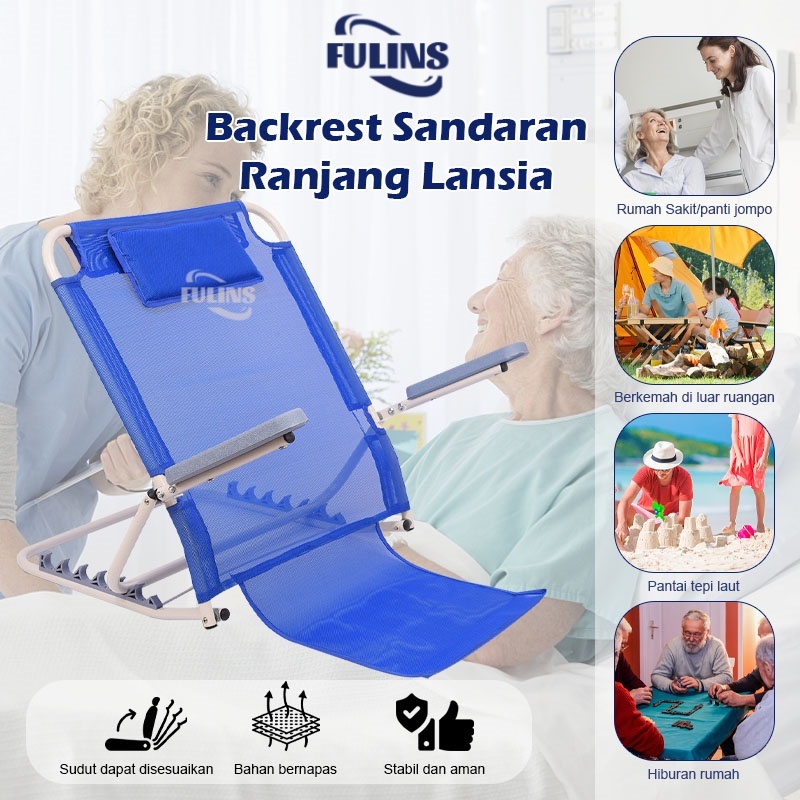Jual ️(Dengan sandaran tangan)Backrest Sandaran Punggung Ranjang Lansia ...