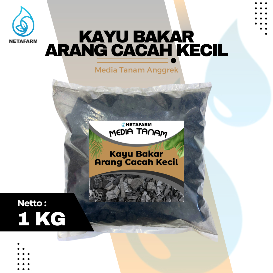 Jual Media Tanam Arang / Kayu Bakar untuk Anggrek - 1kg | Shopee Indonesia