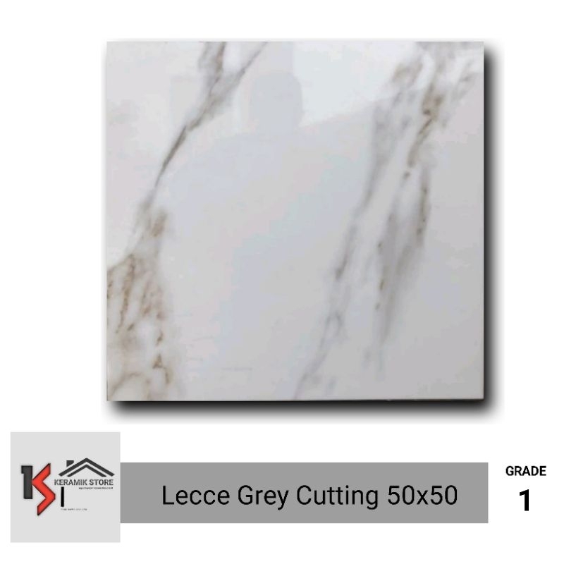Jual Keramik Lantai 50x50 Glossy Cutting Platinum Rectifed Lece Series ...