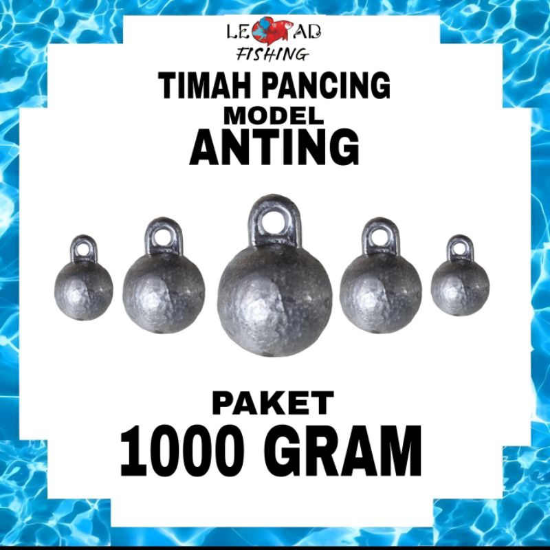 Jual [ 1 KG ] Timah pancing model Anting | Bandul | Penambah berat ...