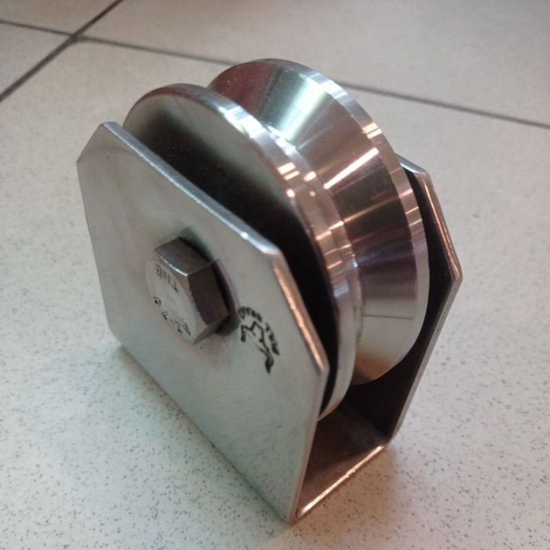 Jual roda pintu pagar stainless/roda pintu gerbang stainless steel 3 ...