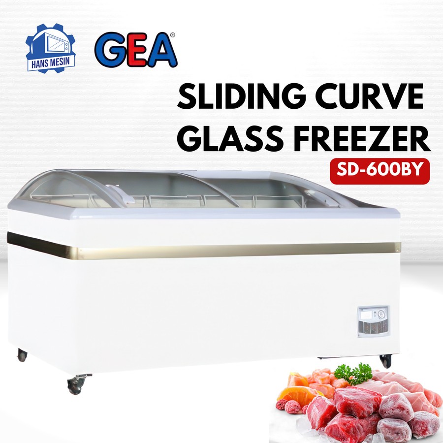 Jual GEA SLIDING CURVE GLASS FREEZER SD-600BY / Freezer Box GEA 600 ...