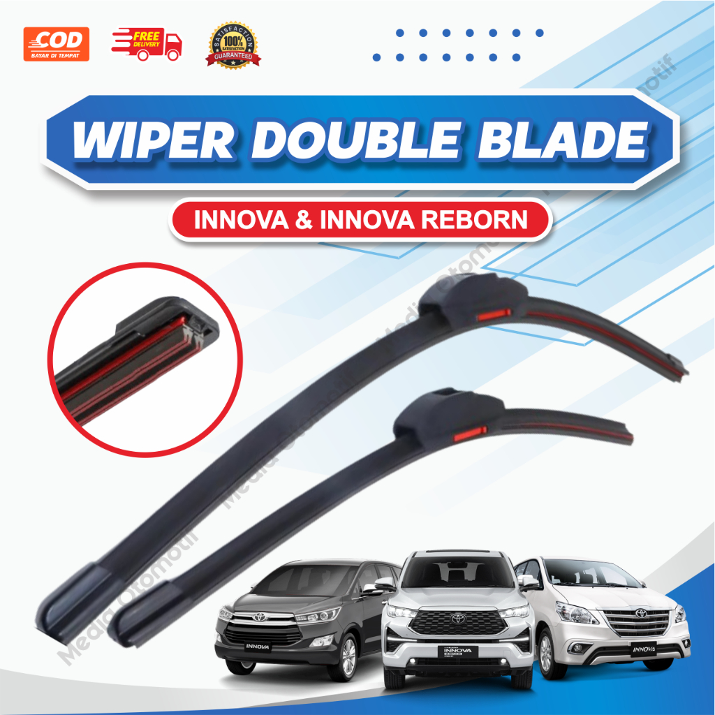Jual Wiper Mobil Innova dan Innova Reborn Dual Karet Premium Tanpa ...