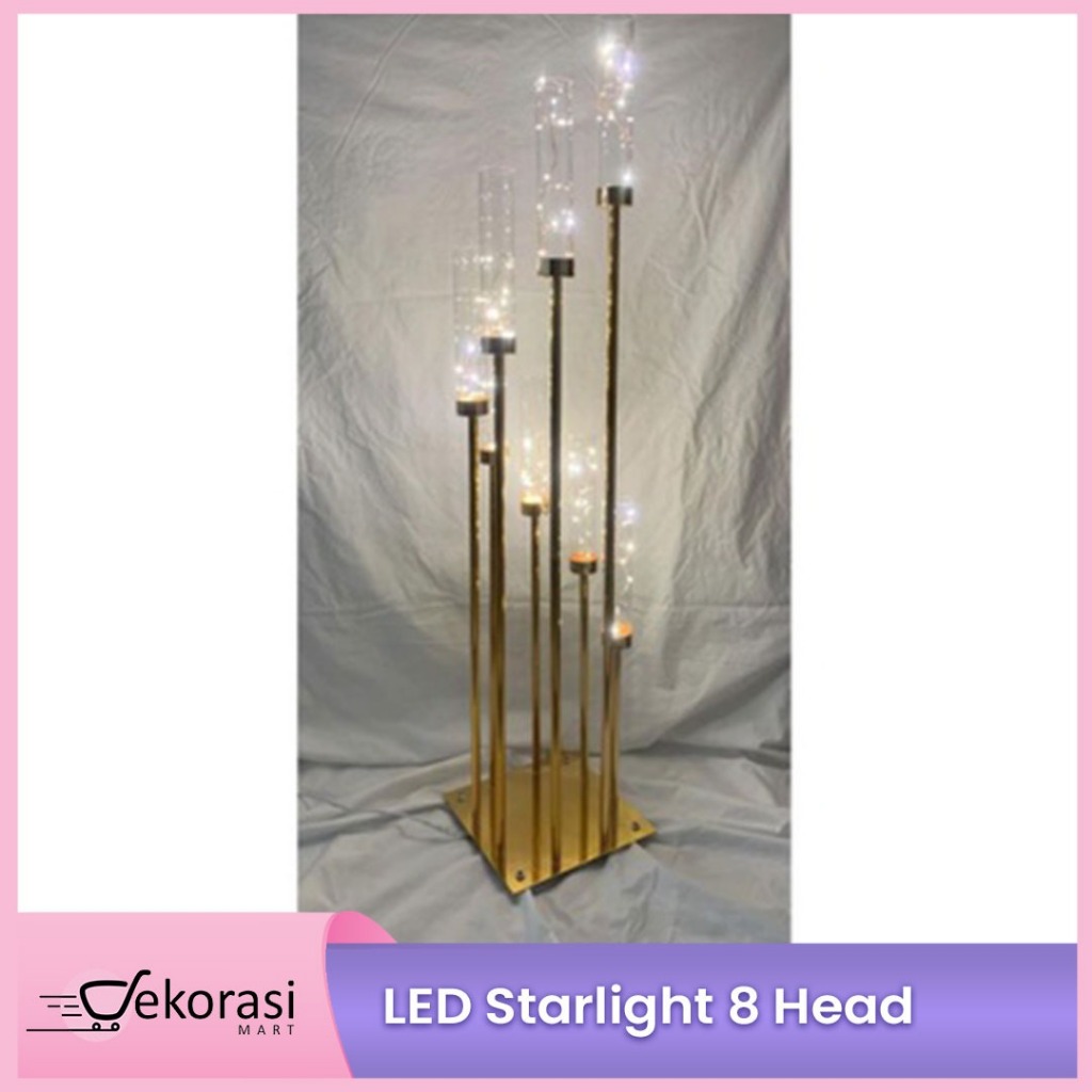 Jual LED Starlight 8 Head/ Lampu Stand / Lampu Dekorasi WAJIB PACKING ...