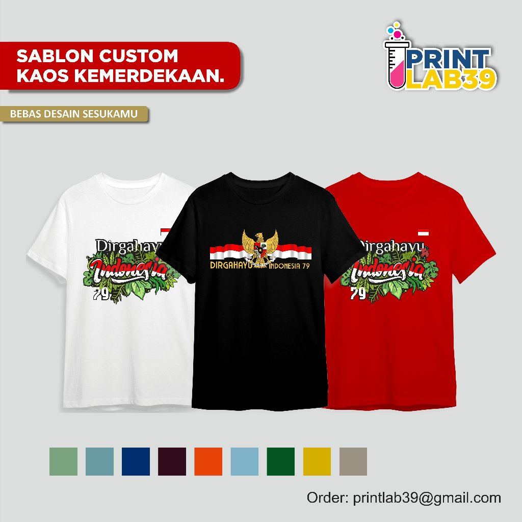 Jual CUSTOM BAJU KEMERDEKAAN 17 AGUSTUS BEBAS DESAIN BAJU MERAH PUTIH ...