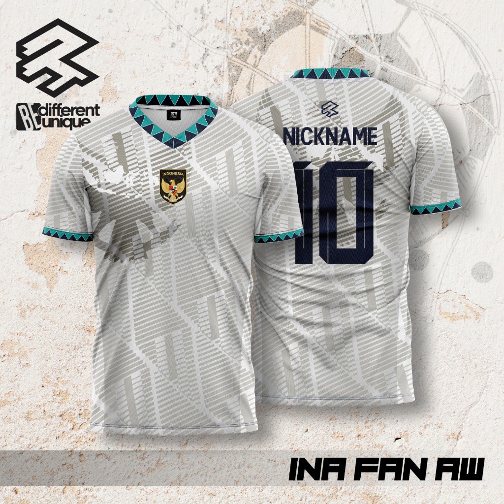 Jual Jersey Harian Olahraga Full Printing Murah 3R Indonesia ( INA Fan ...