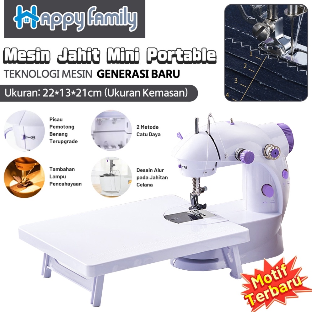 Jual KODE T9Q4 HF Mesin Jahit Mini Portable GT 22A FHSM Meja ...
