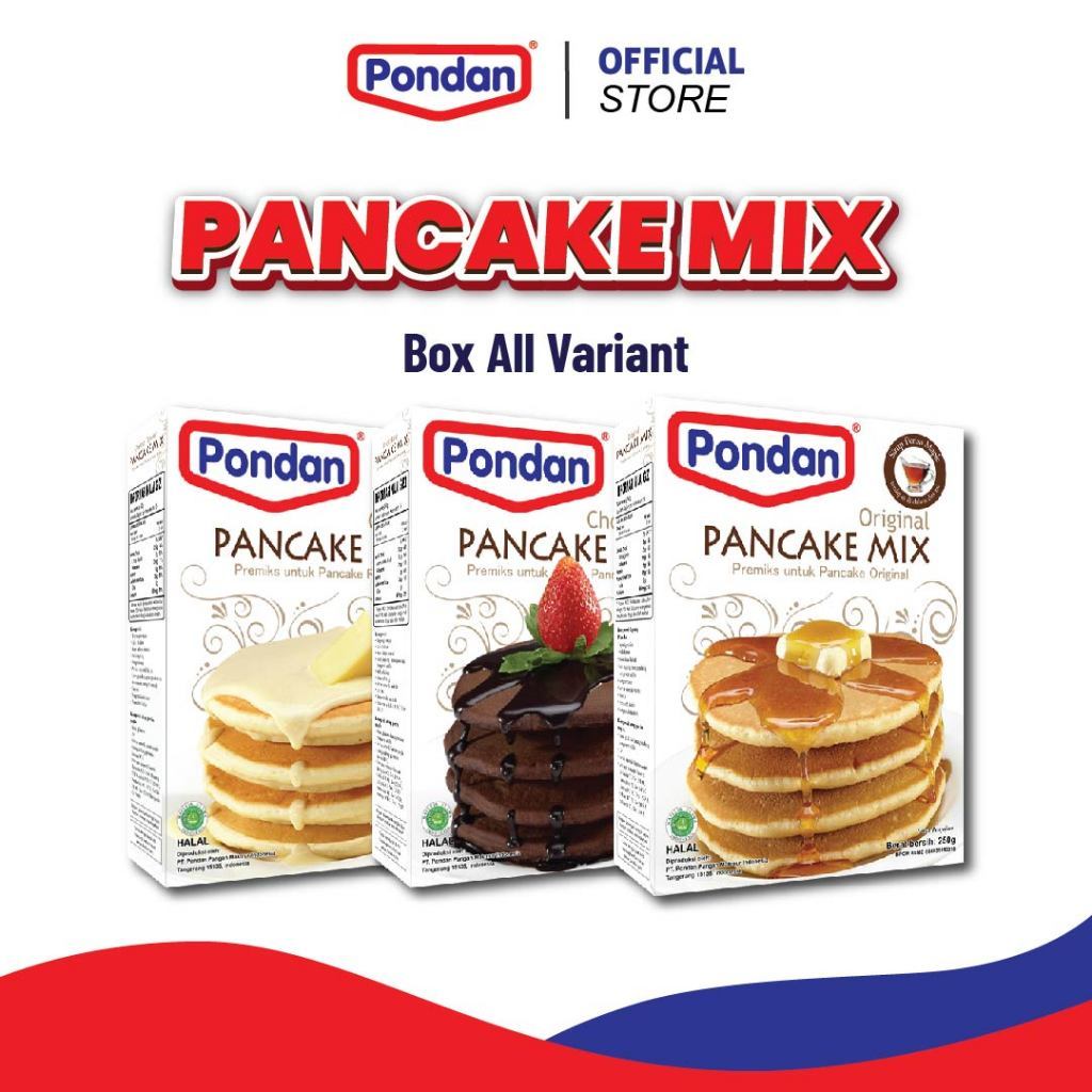 Jual Pondan PANCAKE Mix 250gr Box Tepung Premix | Shopee Indonesia